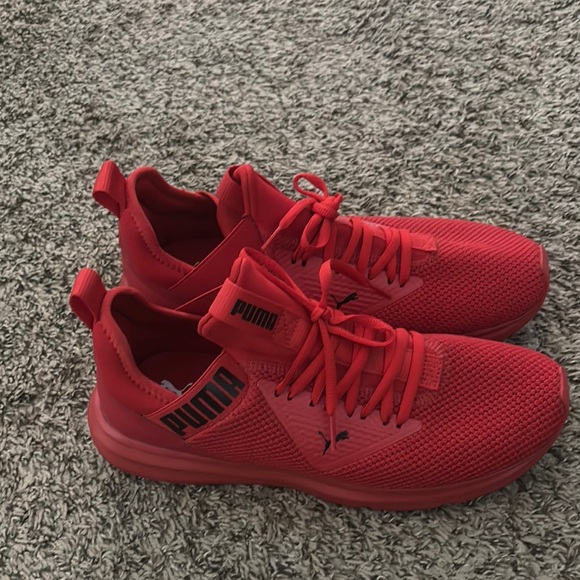 Puma | Shoes | Puma Fiery Red Running Shoes | Poshmark